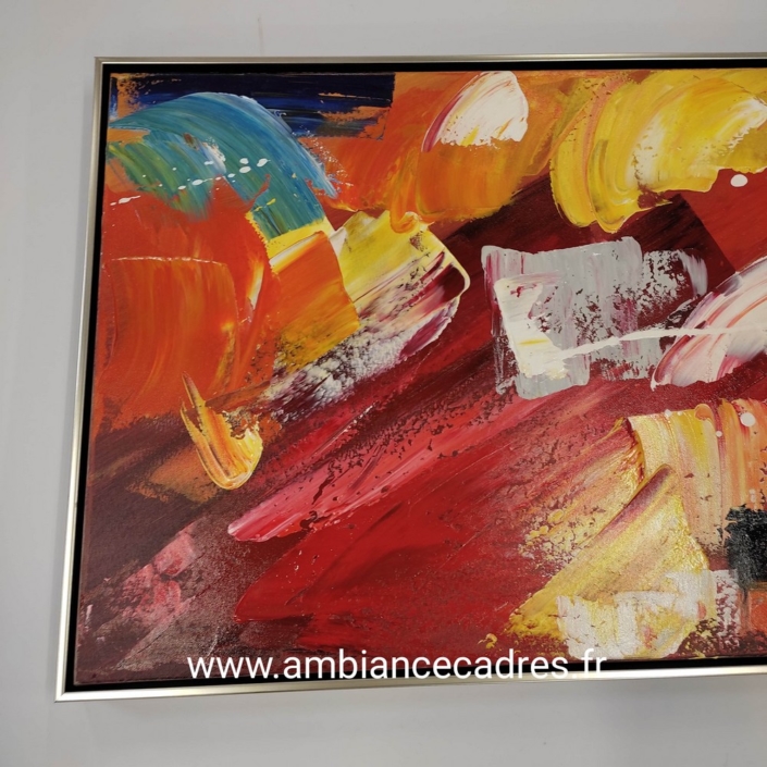 Tableau Rectangle Coloré Abstrait pour décorer votre maison