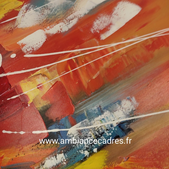 Tableau Rectangle Coloré Abstrait pour décorer votre maison